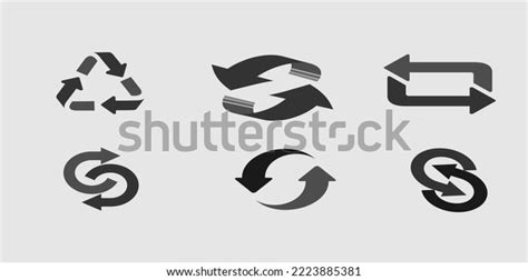Set Black Circle Arrow Icons Arrow Stock Vector Royalty Free Shutterstock