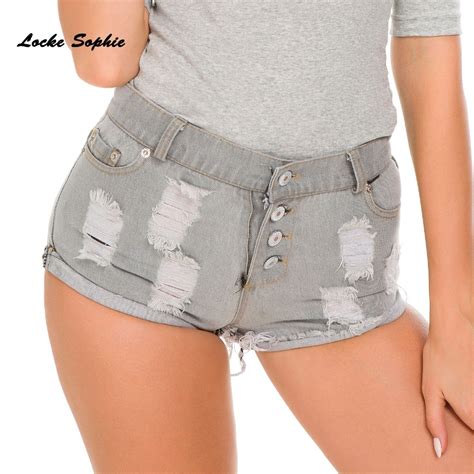 High Waist Sexy Womens Jeans Denim Shorts Summer Fashion Denim Broken Hole Shorts Ladies Skinny