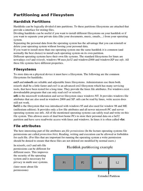 03filesystem2 Partitioning Download Free Pdf File System Computer