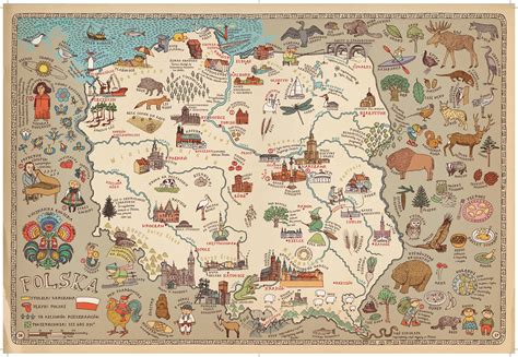 Detallado turística ilustra mapa de Polonia Polonia Europa Mapas del Mundo