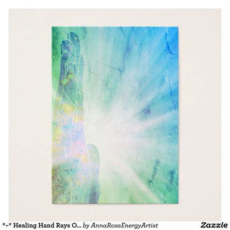 Healing Hand Rays Of Light Energy Energy Heal Business Card Zazzle