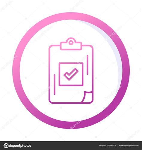 Task List Check Mark Icon Vector Illustrator Stock Vector By Glyphinder 707881716