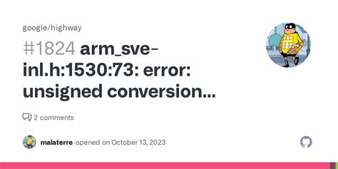 Armsve Inlh153073 Error Unsigned Conversion From Int To Uint32