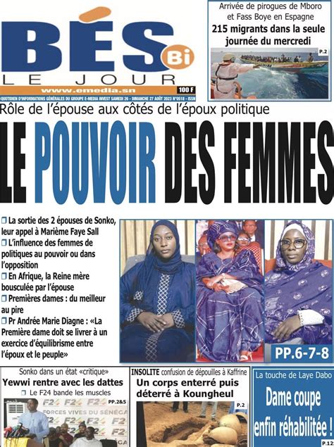 1 Yewwi Askan Wi Et La Santé De Ousmane Sonko à La Une