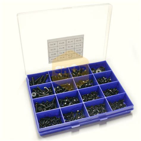 Socket Countersunk Screw Kit Bzp 400pc M3 M8 Shop4fasteners