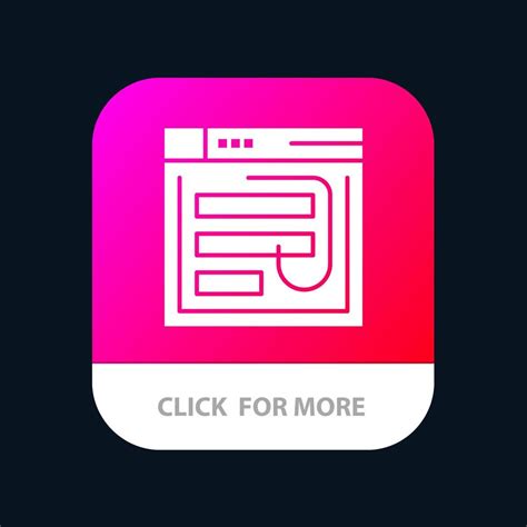 Email Hack Internet Password Phishing Web Website Mobile App Button Android And Ios Glyph