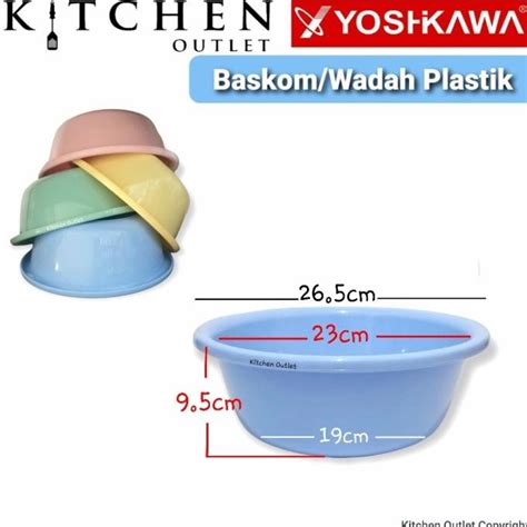 Jual Promo Baskom Yoshikawa Baskom Plastik Tebal Berkualitas Shopee