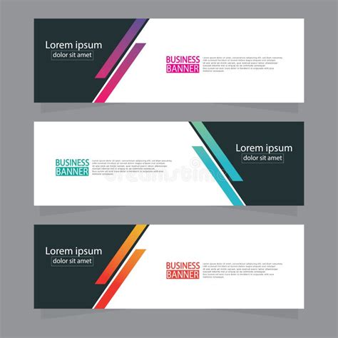 Vector Abstract Design Web Banner Template Web Design Elements