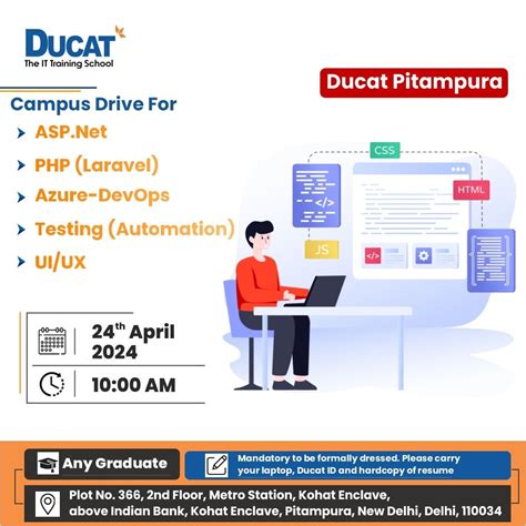 Campus Placement Drive For Asp Net Php Laravel Azure Devops Testing Ducat India 16