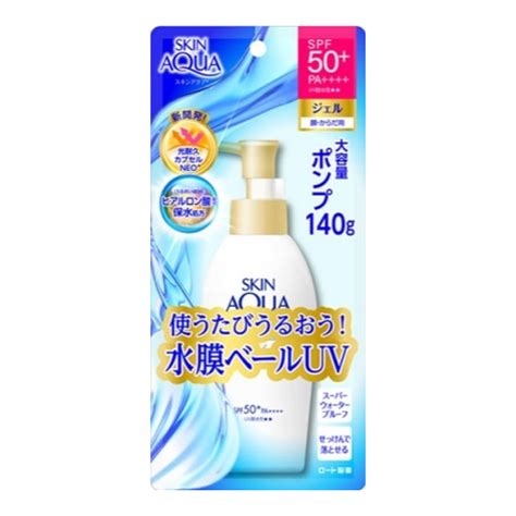 【楽天市場】【今月のオススメ品】ロート製薬 スキンアクア スーパーモイスチャージェル ポンプ 140g 顔・からだ用 スーパーウォーター
