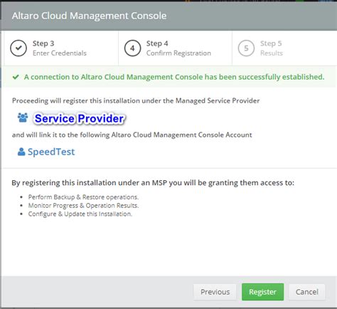 Altaro Physical Server Connect To The Cmc Cloud Console