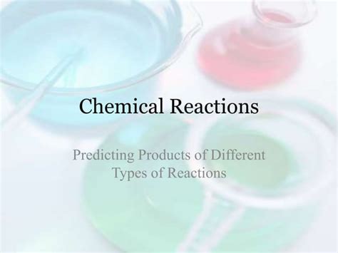 Synthesis And Decomposition Reactions Ppt