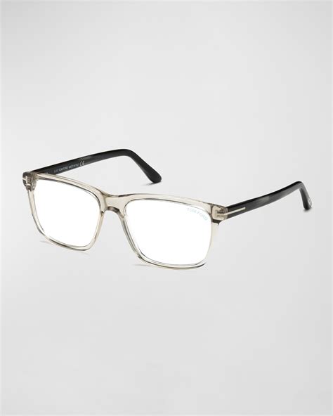 Tom Ford Square Acetate Optical Glasses Gray Neiman Marcus