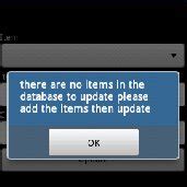 Updating The Database With No Items Figure Update Existing Database