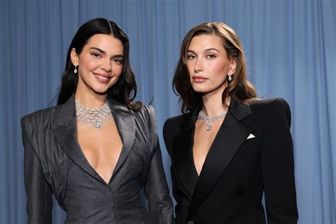 Hailey Bieber Kendall Jenner Are BFF Goals On Met Gala Carpet Dripping In Diamonds