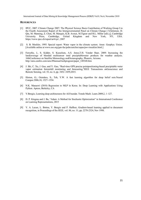 Deep Learning Based Multiple Regression To Predict Total Column Water Vapor Tcwv From Physical