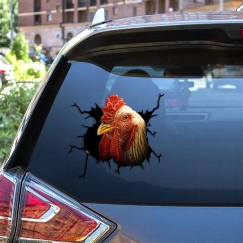 3d Chicken Car Sticker Cartoon Car Styling Wall Ho Vicedeal