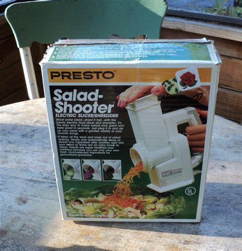 Presto Salad Shooter Electric Slicer Shredder In Original Box 1988
