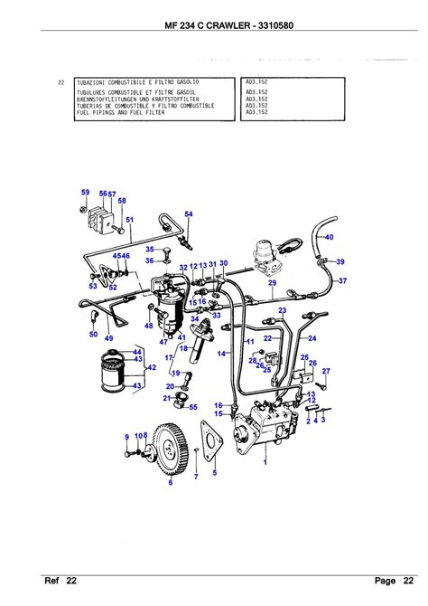 Massey Ferguson Mf 234 C Crawler Parts Catalogue Manual By Kmmsemmem