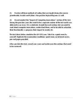 75 AP CSP Exam Type Multiple Choice Questions High Babe 10th 11th 12th Grade