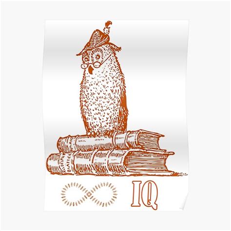 infinity iq owl poster for sale by abrarjamil redbubble
