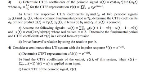 Solved Signals And Systems I Couldn T Manage To Solve This Chegg Com