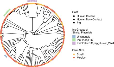 Upgma Tree Based On Mash Distance Of Plasmids Carrying Blactx M 55