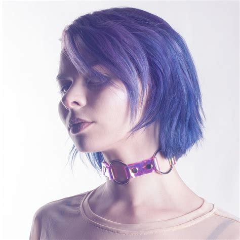 Rule Of Three Holographic Choker Collar In 2021 Holographic Choker