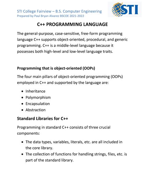 ultimate guide c programming language prepared by paul bryan