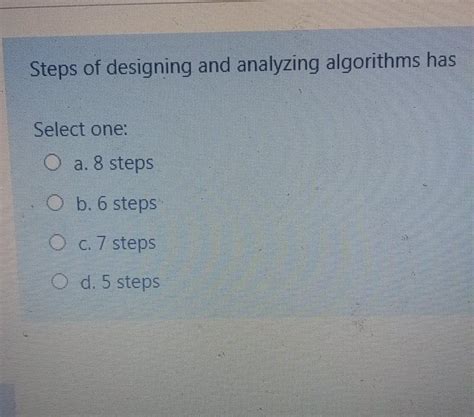 solved steps of designing and analyzing algorithms has