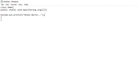 Java Hello World First Program And Java Vm Error Fixing