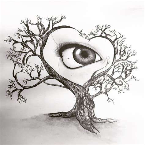The Eye Tree Art And Art Drawings And Illustration Abstract Other