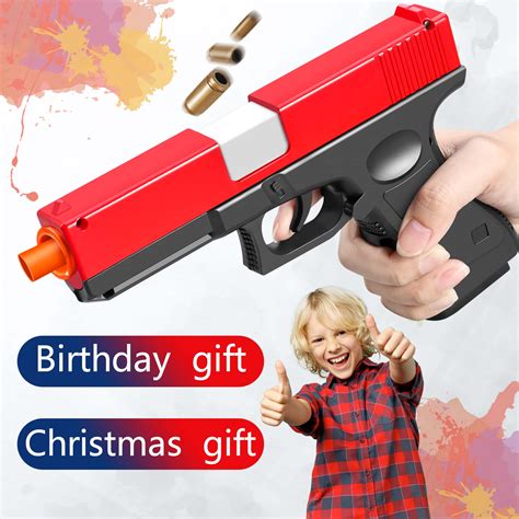 Caissa Soft Bullet Foam Blaster Shell Ejecting Toy Pistol Gun