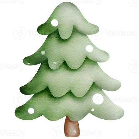 Ai Gerado Natal árvore Aguarela Clipart 34960338 Png