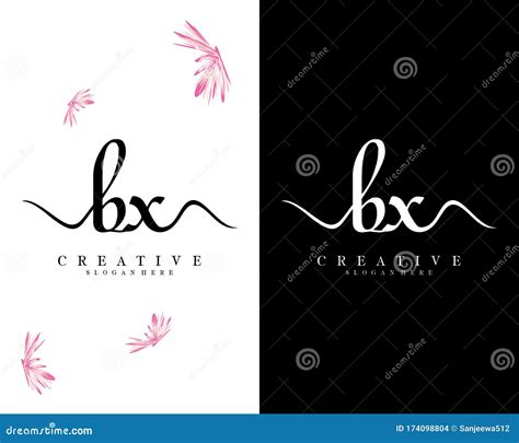 Creative Handwriting Bx Xb Letter Logo Design Vector Stock Illustration Illustration Of Clean