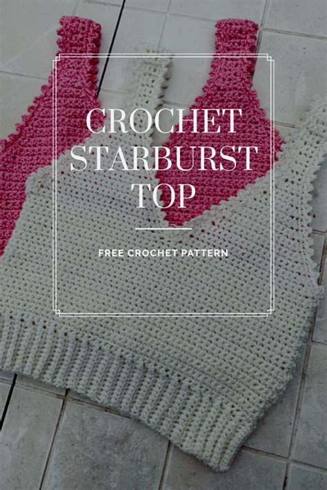 Crochet Starburst Tank Top Crochet With Carrie