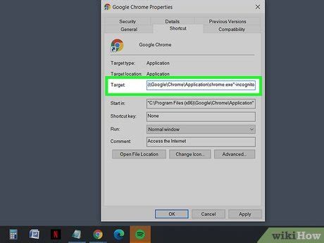 Comment ouvrir par défaut la navigation privée de Google Chrome sur Windows