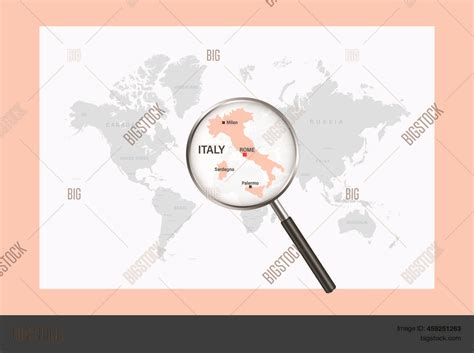 Map Italy On Vector And Photo Free Trial Bigstock
