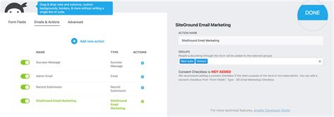 SiteGround Email Marketing Integration With Ninja Forms SiteGround KB
