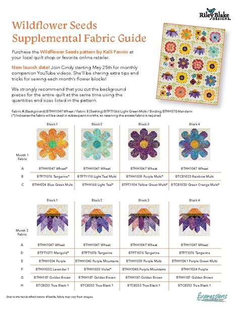 Wildflower Seeds Riley Blake Designs