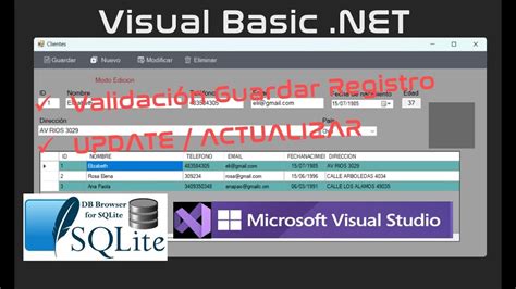 0️⃣9️⃣ Update Actualizar Modificar Datos ️ Visual Basic Net ☑️