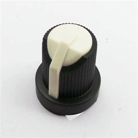 Botão do potenciômetro botão branco e balck para o volume do altifalante Frete Grátis knob