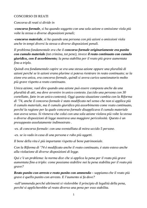 Concorso Di Reatimisure Di Prevenzione Docsity