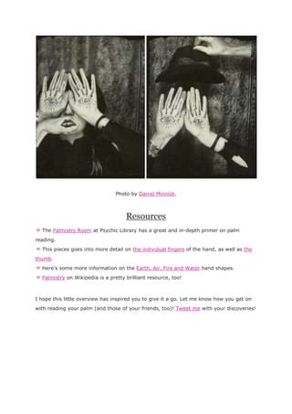 Palmistry A Guide To Palm Reading From Google Web Site PDF