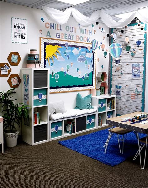 Calm And Cool Classroom Classroom Walls Elementary Classroom Decor