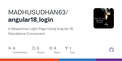 Github Madhusudhan63angular18login A Responsive Login Page Using
