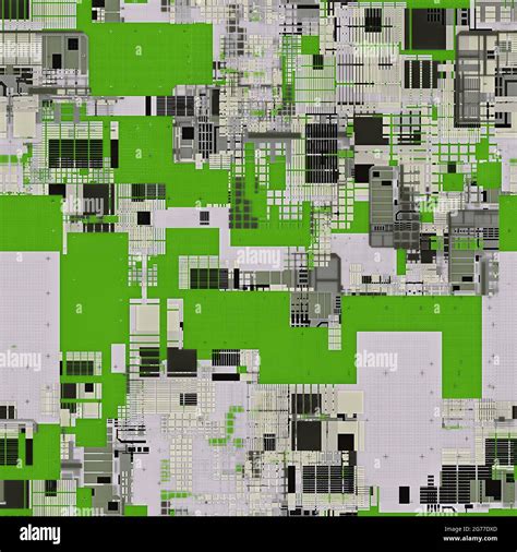 Illustration Of Computer Chip Texture Great For A Background Stock
