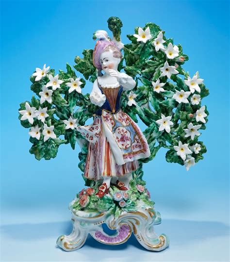 Bow ‘new Dancer Figure Of A Girl Rococo Scroll Base C 1765