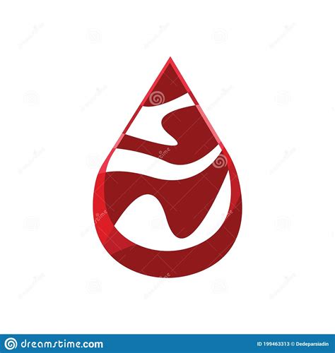 Modelvector Van Het Bloeddonatie Logo Vector Illustratie Illustration