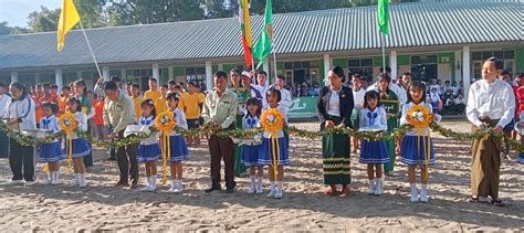 ဒဂုံမြို့သစ် ဆိပ်ကမ်း မြို့နယ်၌ ၇၆ နှစ်မြောက် လွတ်လပ်ရေးနေ့ အကြို အားကစားပြိုင်ပွဲဖွင့်ပွဲ အခမ